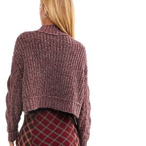 Free People | Sweaters | Free People Carousel Sweater Xs M Very Berry ...